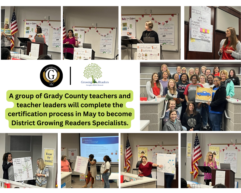 Grady County teachers participate in Growing Readers | Grady County Schools